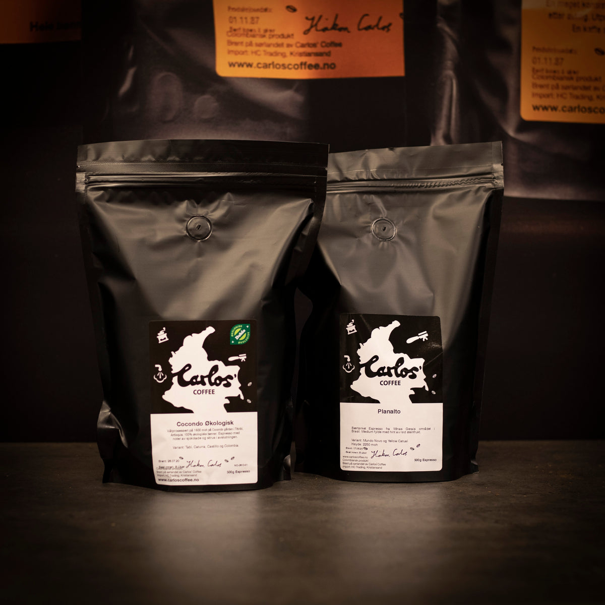 Espressopakke 2 x 500g – Carlos Coffee